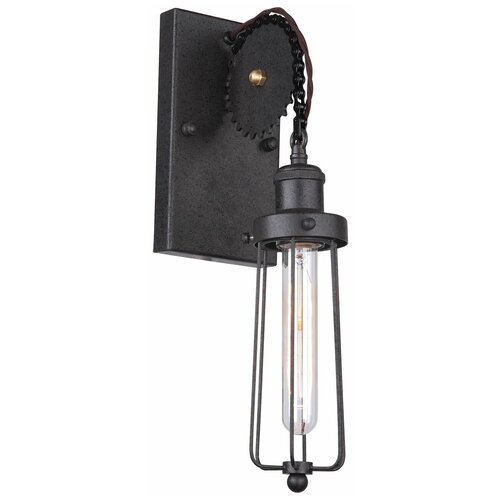 Настенный светильник Lussole Merrick LSP-9126, E27, 60 Вт, цвет арматуры: черный