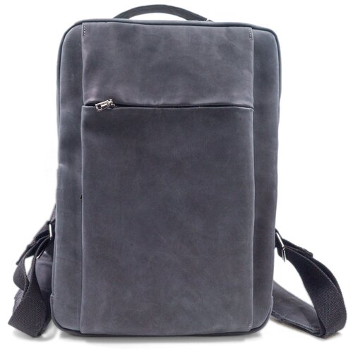 Рюкзак городской мужской / женский, кожаный / рюкзак для ноутбука до 16.1" Holt Graohite by J.Audmorr