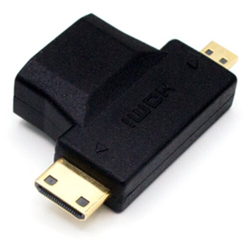 Аксессуар KS-is 2в1 HDMI F - Micro D HDMI/Mini C HDMI M KS-361