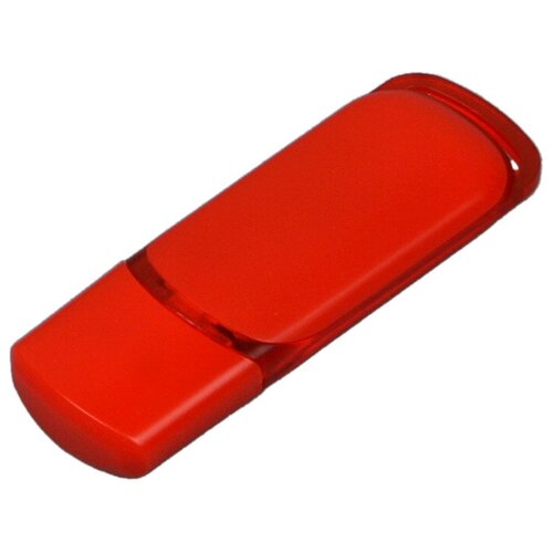 Пластиковая флешка для нанесения цветная (4 Гб / GB USB 2.0 Красный/Red 013)