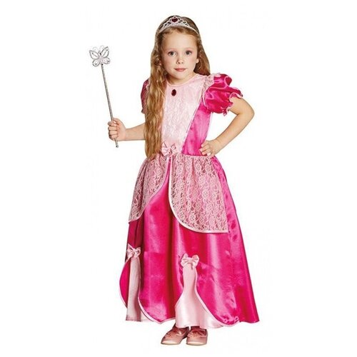 Детский розовый костюм принцессы (9082), 140 см.
