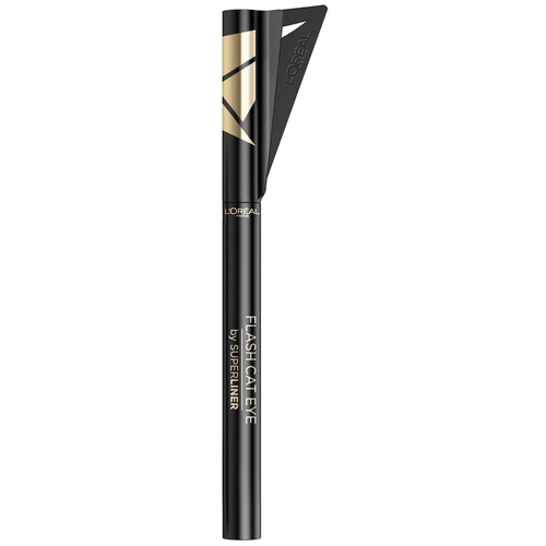 L'Oreal Paris Суперлайнер с трафаретом Flash Cat Eye, оттенок 01 черный