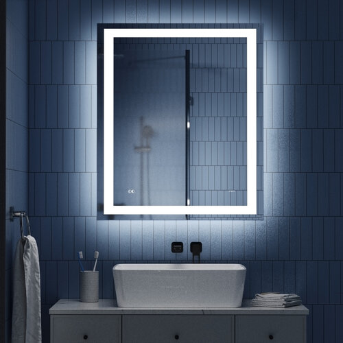 Зеркало для ванной комнаты Pragma Teiden, 50*70 см, с подсветкой и подогревом, TDN6.50LH.001
