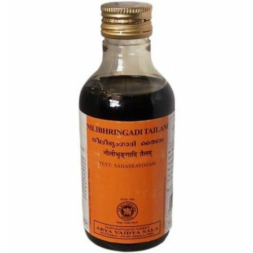 Масло Нилибрингади Тайлам Арья Вадья Сала Коттаккал / Nilibhringadi Tailam Arya Vaidya Sala Kottakkal , 200 мл.