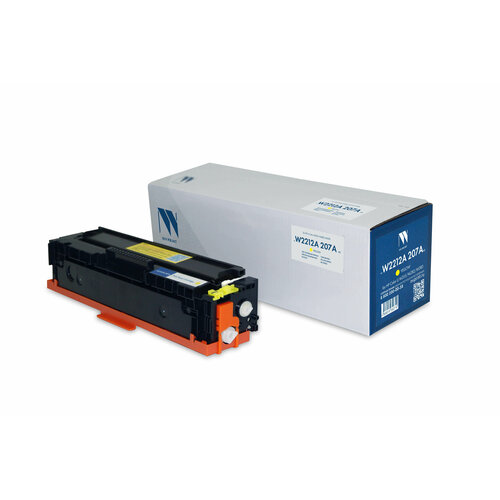 Лазерный картридж NV Print NV-W2212A-207ANCY для для HP Color LaserJet M255, M282, M283 (совместимый, жёлтый, 1250 стр, без чипа)