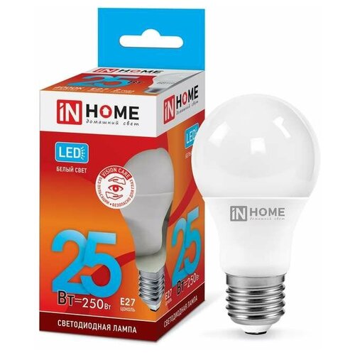 Лампа светодиодная LED-A65-VC 25Вт 230В E27 4000К 2250лм IN HOME 4690612024080 (5шт.)