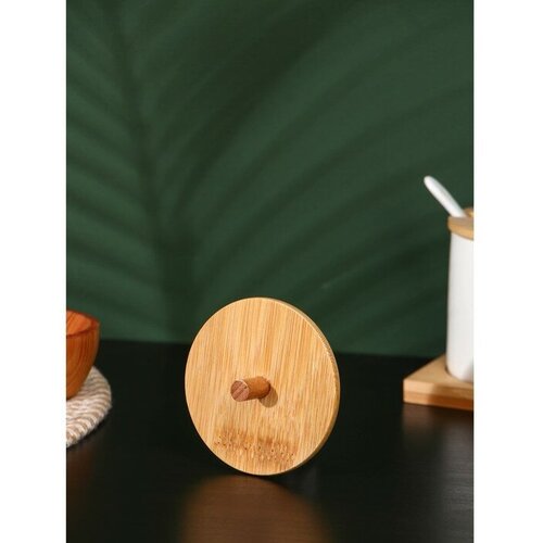 Крышка для чайника с ручкой BellaTenero "ЭКО", d=8,1 см (7 см), бамбук