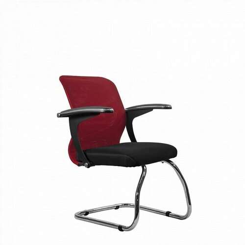 Компьютерное офисное кресло mетта SU-М-4/ подл. 160/осн. 007, Красное/Черное