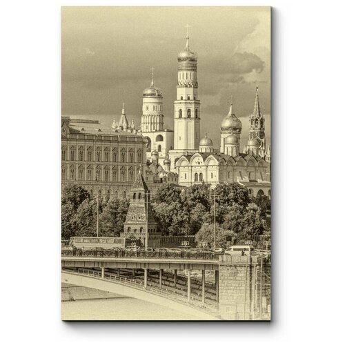 Модульная картина Черно-белая Москва80x120