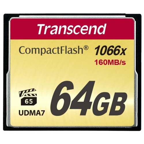 Карта памяти Transcend 64GB CompactFlash 1000x [TS64GCF1000]