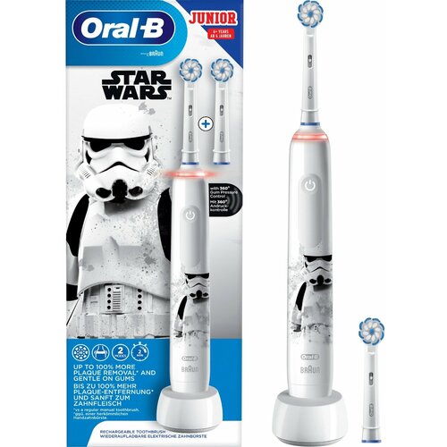 Электрическая зубная щетка Oral-B Star Wars D505.523.2K, белый/черный