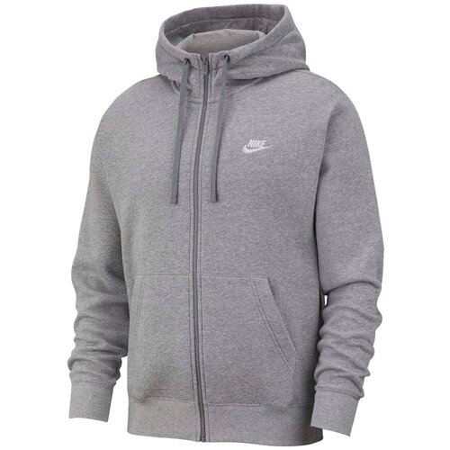 Толстовка спортивная NIKE Sportswear Club Fleece Men's Full-Zip Hoodie, размер XXL, серый