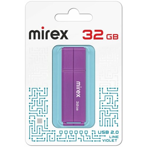 Флешка USB Flash Drive MIREX LINE VIOLET 32GB