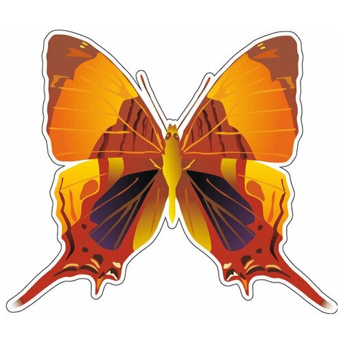 Наклейка декоративная Бабочка 12x10 см