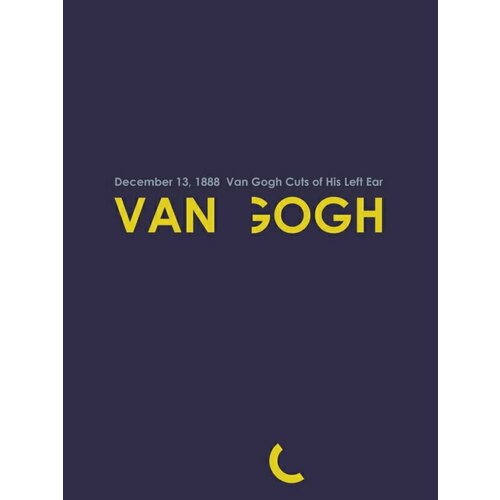 Плакат, постер на бумаге Van Gogh/Ван Гог/искусство/арт/абстракция/творчество. Размер 21 х 30 см