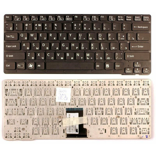 Клавиатура для ноутбука Sony Vaio VPC-SA4A4E черная без рамки