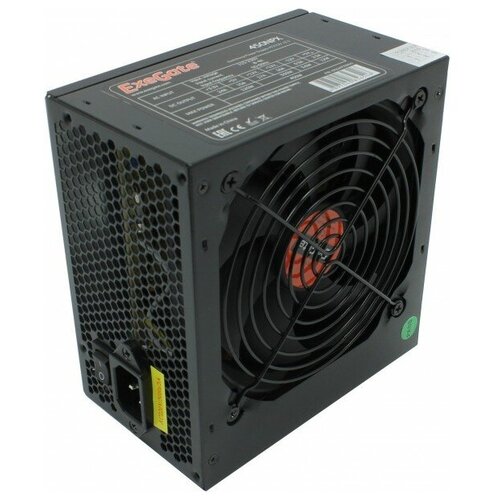 Блок питания 450W ExeGate 450NPX, ATX, PC, black, 12cm fan, 24+4p, 6/8p PCI-E, 3*SATA, 2*IDE, FDD + кабель 220V в комплекте
