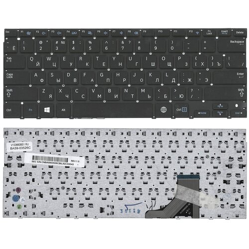 Клавиатура для ноутбука Samsumg BA59-03526C черная