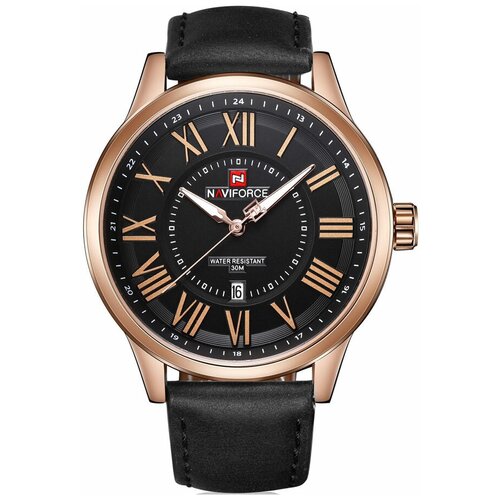 Наручные часы Naviforce Часы Naviforce/Навифорс NF9126, классические, мужские, водонепроницаемые, черный