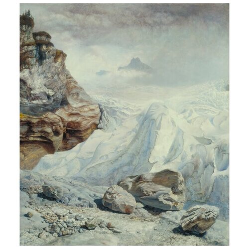 Репродукция на холсте Ледник Розенлауи Бретт Джон 40см. x 46см.