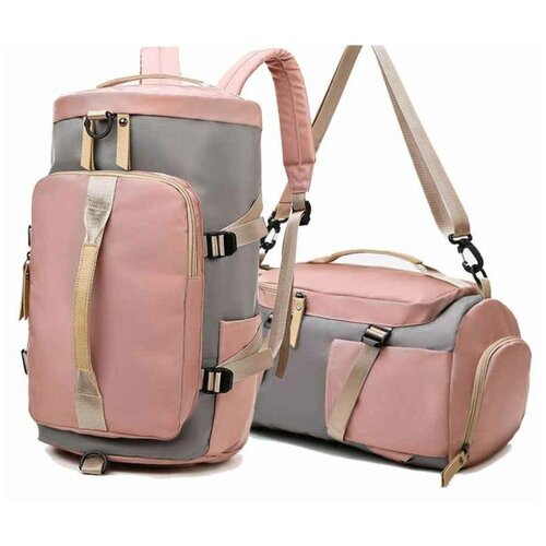 Сумка спортивная сумка-рюкзак Oem, 26х25х45 см, ручная кладь, розовый