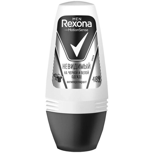 Rexona Антиперспирант ролик Men Motionsense Невидимый на черной и белой одежде, 50 мл, 80 г