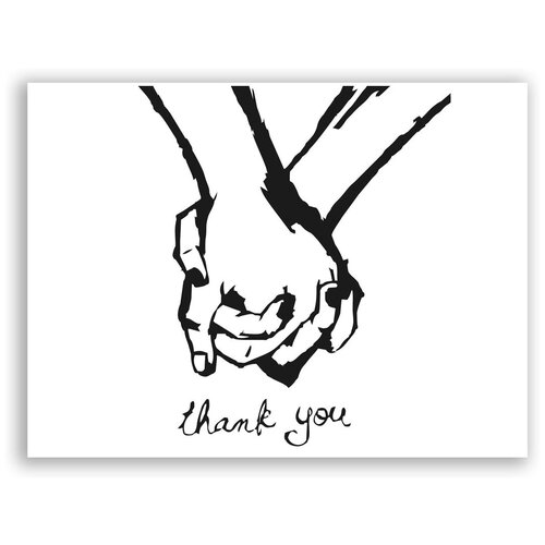 Постер на бумаге / Minimal: thank you / Спасибо