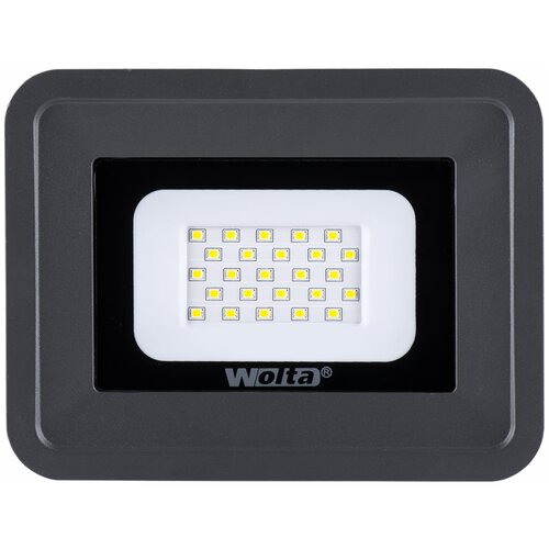 Прожектор LED SMD 20W 5700K IP65 серый Wolta