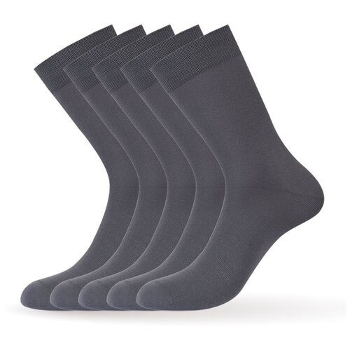 Носки Omsa, 5 пар, 5 уп., размер 42-44, серый
