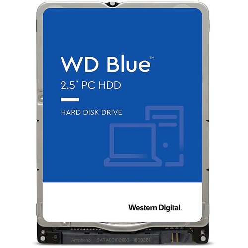 Жесткий диск WD Blue WD5000LPZX, 500ГБ, HDD, SATA III, 2.5"