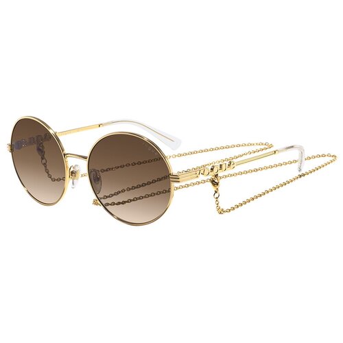 Солнцезащитные очки Vogue Nails, бесцветный, золотой
