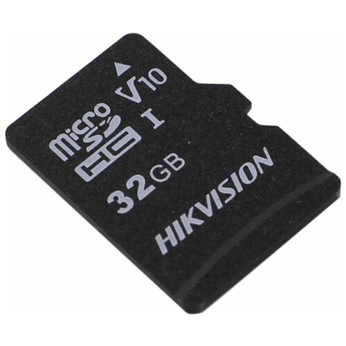 Флеш карта microSDHC 32GB Hikvision HS-TF-C1(STD)/32G/Adapter (с SD адаптером) R/W Speed 92/20MB/s , V10