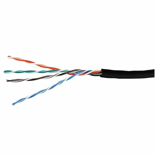 Bion Cable Кабель витая пара Bion BCL-U5460-381 U UTP, кат.5e, 4x2x0,46 мм AWG 25, медь, одножильный, PE, для внешней прокладки, 305м, черный