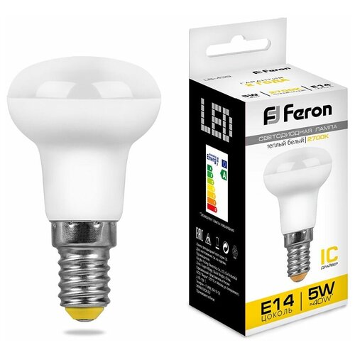 Упаковка светодиодных ламп 10 шт. Feron LB-439 25516, E14, R39, 5 Вт, 2700 К