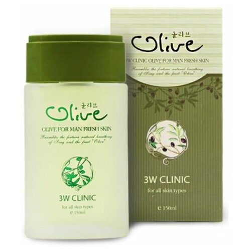 Тонер для мужчин оливковый 3W Clinic Olive For Man Fresh Skin, 150 мл