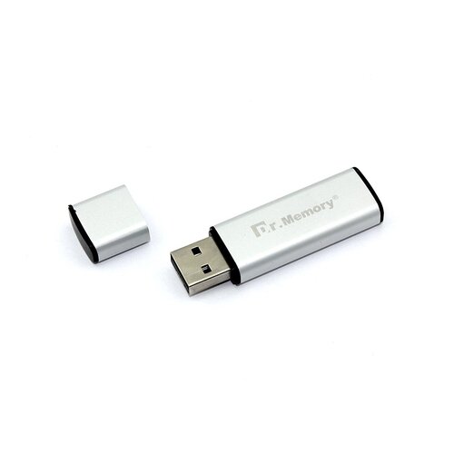 Флешка USB Dr. Memory 009 8Гб, USB 2.0, серебристый