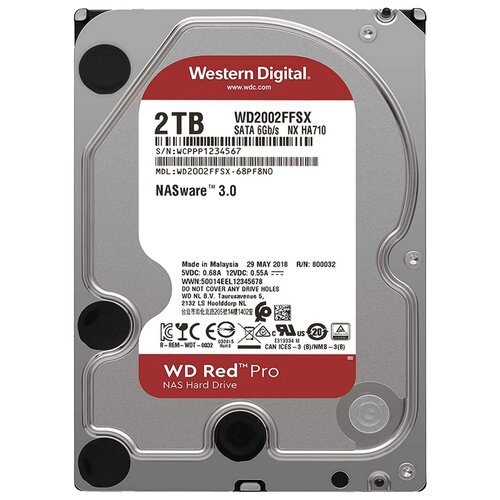 Жесткий диск Western Digital WD Red Pro 2 ТБ WD2002FFSX