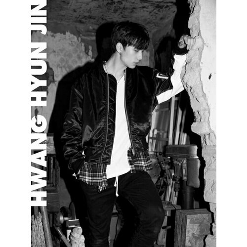 Плакат, постер на бумаге Stray Kids-Хван Хёнджин/музыкальные/поп исполнитель/артист/поп-звезда/группа. Размер 60 х 84 см
