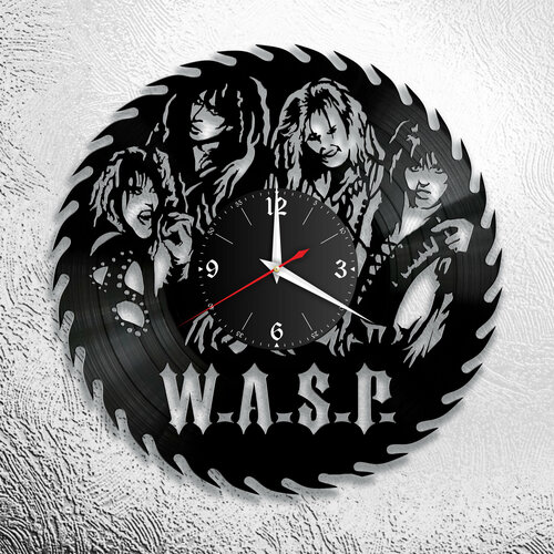 Часы из виниловой пластинки WASP