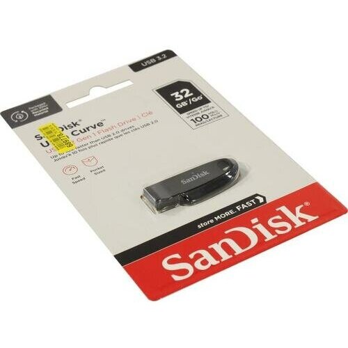 Флешка Sandisk Ultra Curve SDCZ550-032G-G46 32 Гб Black