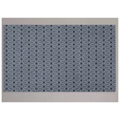 Придверный коврик JoyArty Орнамент в ромбе, door_28273, серый, 0.75 х 0.45 м