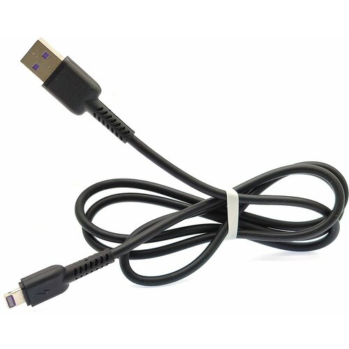 Кабель для зарядки телефона, смартфона Орбита OT-SMI33 Черный кабель USB 3A (iOS Lightning) 1м