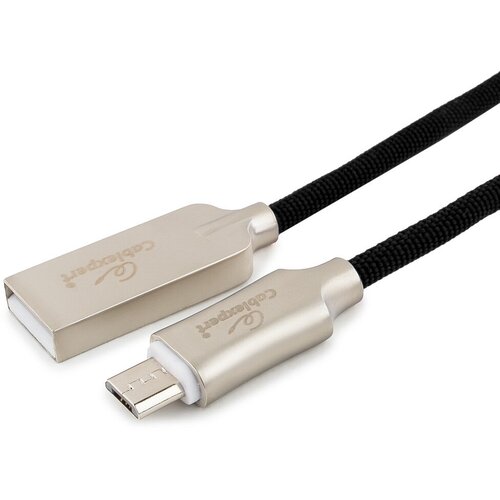 Кабель Cablexpert Platinum USB - microUSB (CC-P-mUSB02), 1 м, черный
