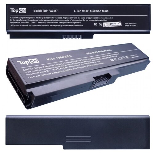 Аккумулятор для Toshiba L510 10.8V 4400mAh TopON