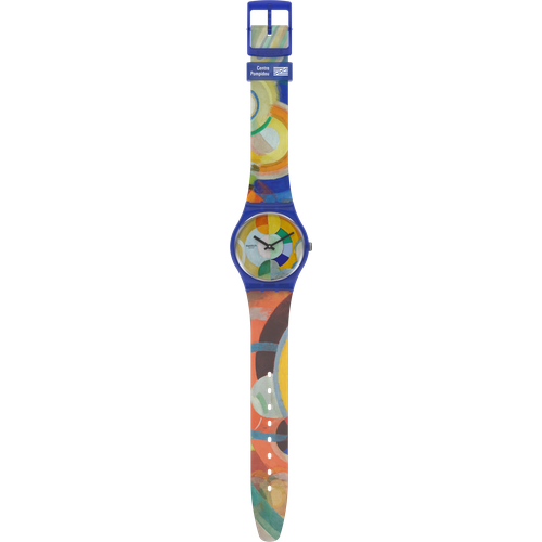 Наручные часы swatch CAROUSEL, BY ROBERT DELAUNAY GZ712, синий