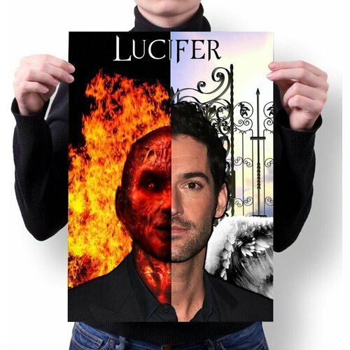 Плакат BUGRIKSHOP А3 принт "Сериал Люцифер, Lucifer" - 0008