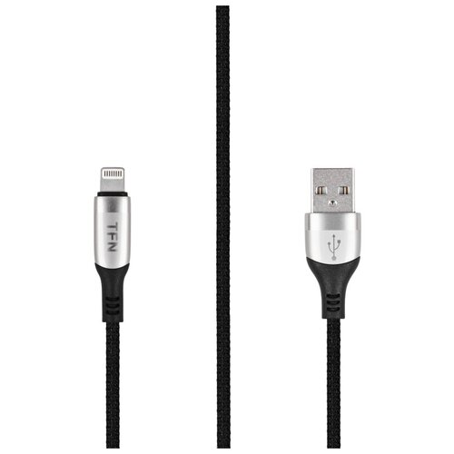 Кабель USB 2.0 AM - Lightning(M) (1.2м) нейлон, TFN-C-BLZ -AL1M-NI (никель)