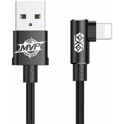 Кабель USB BASEUS MVP Elbow Type USB - Lightning, 2А, 10W, 1 м, черный