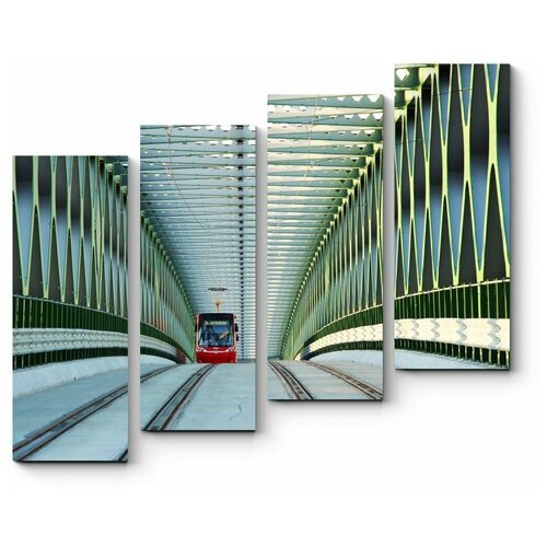 Модульная картина Братиславский трамвайный мост170x147