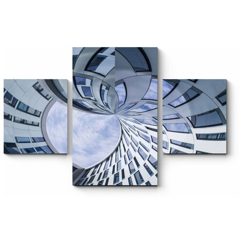 Модульная картина Круговорот здания 160x104